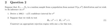 Solved 2 Question 2 Suppose That X 1 Ldots X N Chegg Com