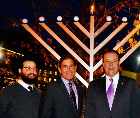 Klein Gjonaj Gather At Einstein For Menorah Lighting Bronx Times