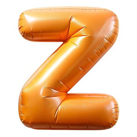 Creative 3d Balloon Letter Z Premium Ai Generated Image