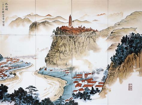 【70年代 延安颂粉彩瓷板】拍卖品图片价格鉴赏现当代及其它瓷器雅昌艺术品拍卖网