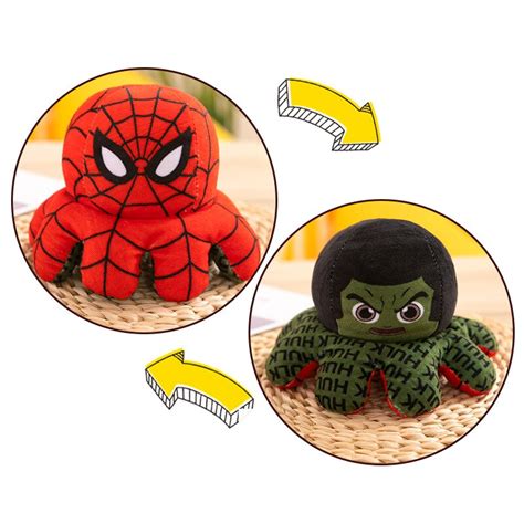 ตุ๊กตายัดนุ่น การ์ตูน ไอรอนแมน ปลาหมึก ฮัลค์ สไปเดอร์แมน อนิเมะ อเมริกา