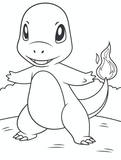 Charmander Pokémon Kleurplaat Kinderen Kleurplaat