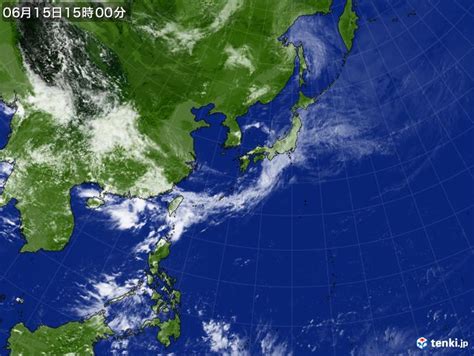 過去の気象衛星日本広域2023年06月15日 日本気象協会 Tenkijp