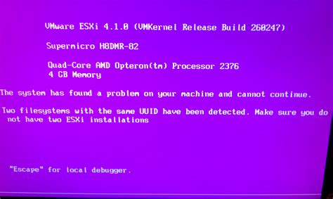 Solved Vmware Esxi Error During Install Experts Exchange