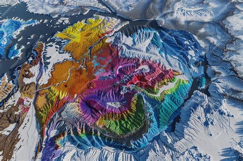 premium photo map with colorcoded zones indicating areas at risk