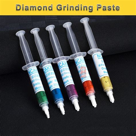W0 5 W40 Diamond Polishing Lapping Pastes Compound Syringes For Jewelry Jade Metal Mold Mirror