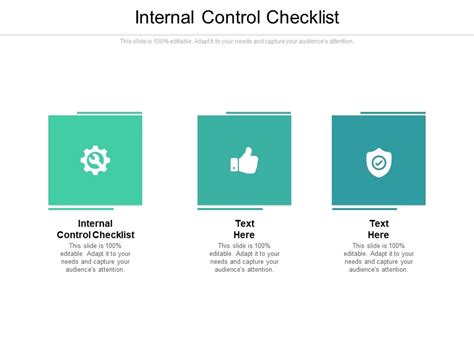 Internal Control Checklist Ppt PowerPoint Presentation Icon Professional Cpb