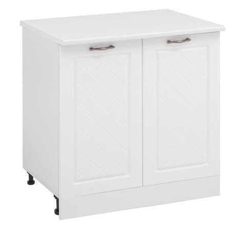 Шкаф напольный ШН 800 Прованс 800х600х850 МДФ Белый Белый 6622913 Купить по цене от 6 221