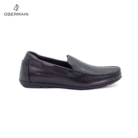 Obermain Men S Shoe Curtis Oswin Loafer OY6015 Black Kasut Kulit