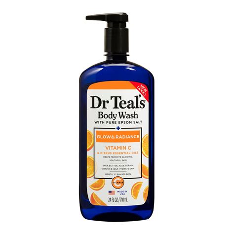 Dr Teals Glow Radiance Body Wash With Vitamin C And Citrus Essential