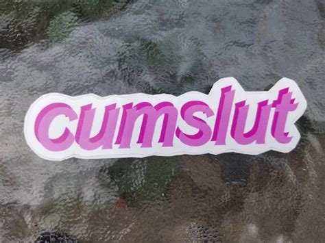 Cumslut Bdsm Kinky Cum Slut Sticker Ddlg Daddy Dom Hotwife Etsy
