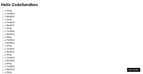 React Virtualized Tree View Examples CodeSandbox