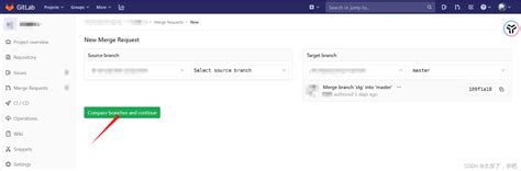 gitlab使用merge requests gitlab merge requests csdn博客
