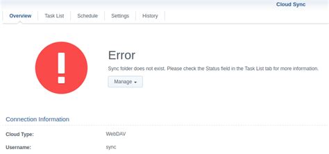 Fix For Synology Cloud Sync Sync Folder Does Not Exist Encrypted At
