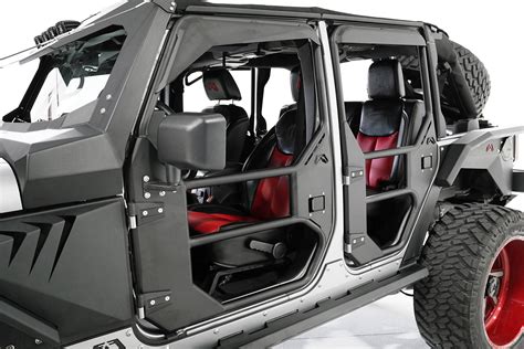 Fab Fours Full Tube Doors For 07 18 Jeep Wrangler Jk Quadratec
