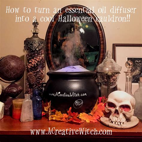 Transform Your Essential Oil Diffuser Into A Halloween Cauldron