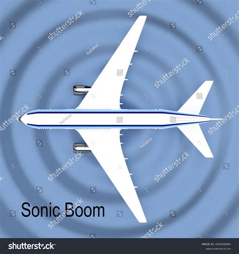 3d Illustration Sonic Boom Pattern Under Stock Illustration 2090200891