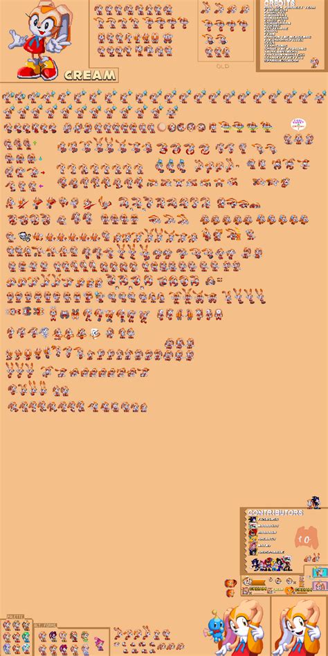 Extra Modgen Cream The Rabbit Sprite Update By Fgsbshsg On Deviantart