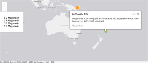 Geojson Esri Mapview Usgs Earthquake Trigger Popup From Outside Of