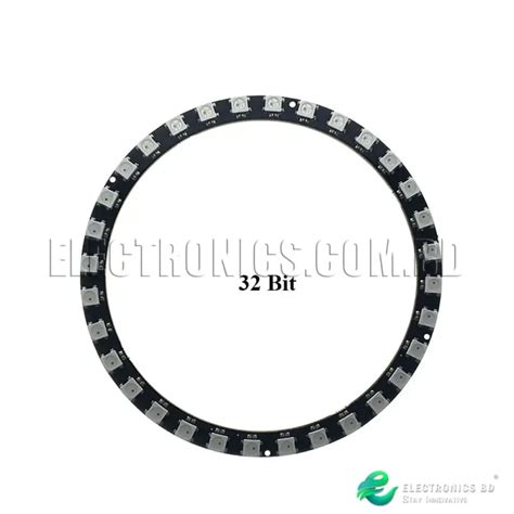 32 Bit RGB LED Ring WS2812 LED RGB 5050 Driver Development Board
