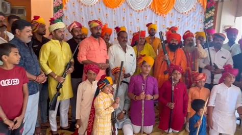 Shastra Pujan News Kshatriya Samaj Held A Shastra Pujan Vidhi In