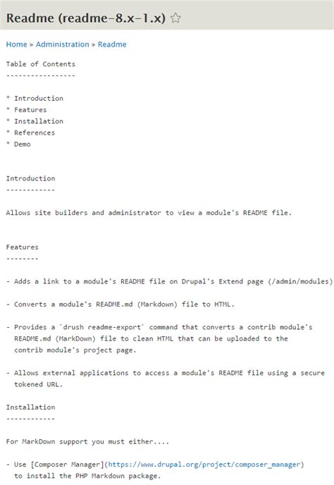 How To Access Readme Files In Drupal 8 Ostraining