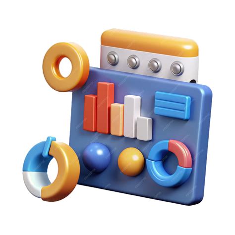 Premium Photo 3d Online Marketing Financial Report Chart Data Analysis And Web Development Concept