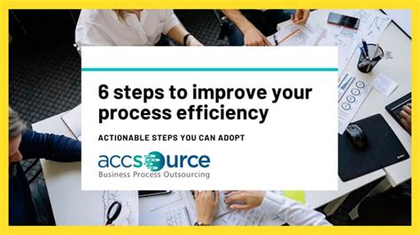 6 Steps To Improve Your Process Efficiency Ppt
