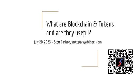 What Are Blockchain And Tokens And Are They Useful Pdf