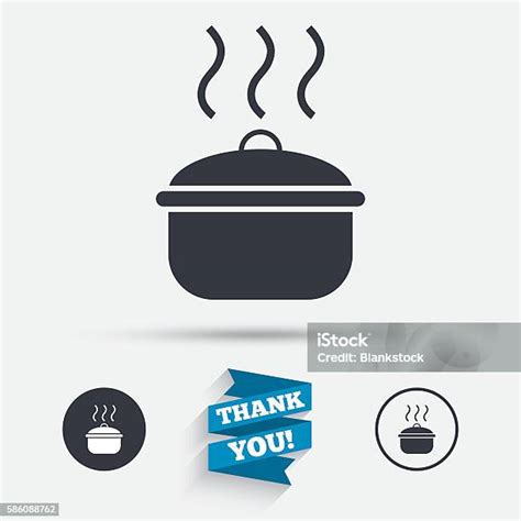요리요 목신 팻말 아이콘크기 끓다 또는 스튜 음식 기호까지 감사합니다에 대한 스톡 벡터 아트 및 기타 이미지 감사합니다 끓음 라벨 Istock