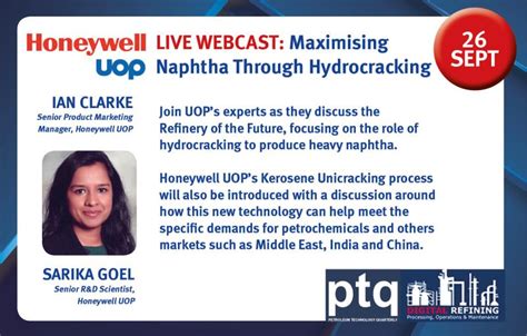 Ian Clarke On Linkedin Hydroprocessing Uop Honeywell Futureshaper