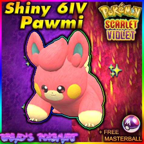 Pawmi Shiny 6iv Pokemon Pokemon Scarlet And Violet Ready Etsy