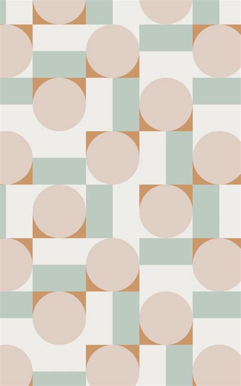 Pink And Blue Pastel Geometric Shapes Wallpaper Hovia Geometrische