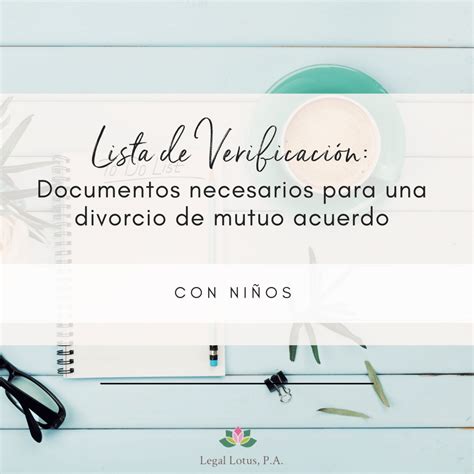 Lista De Verificación De Documentos De Divorcio