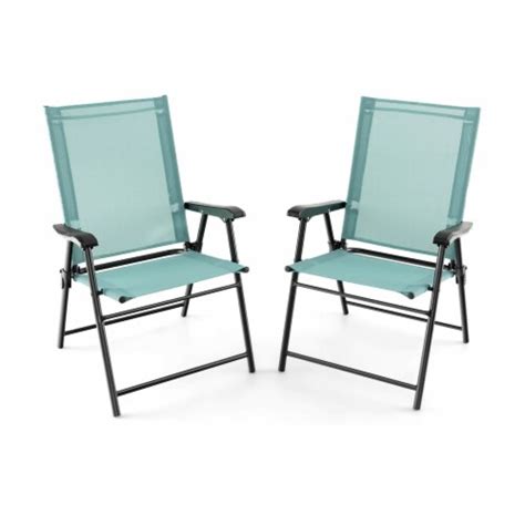 Slickblue 2 Set Of Patio Dining Chair With Armrests And Metal Frame 1