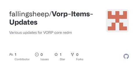 GitHub Fallingsheep Vorp Items Updates Various Updates For VORP Core Redm