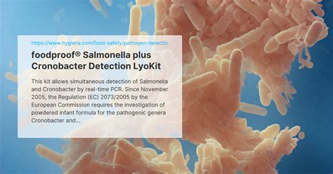 Foodproof® Salmonella Plus Cronobacter Detection Lyokit Acquia Cms Headless Hygiena