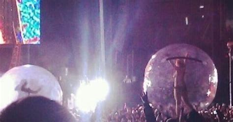 Flaming Lips Topless Girl Sarah In Bubble Okc 10 26 12 Imgur