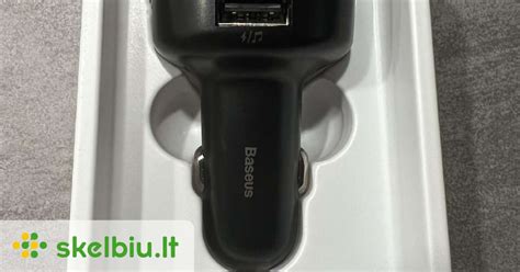 Baseus Enjoy Car Wireless Mp3 Charger, Black - Fm - Skelbiu.lt