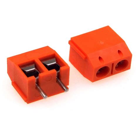 2p Screw Terminal Block 2 Pole 50mm Orange Color