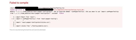 React Popper Tooltip Has No Exported Member Usepoppertooltip Issue Mohsinulhaq React