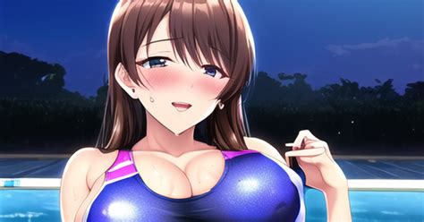 競泳水着 開脚する競泳水着の新田美波 Fassのイラスト Pixiv