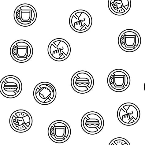 Addiction Substance Dependence Vector Seamless Pattern 10311237 Vector