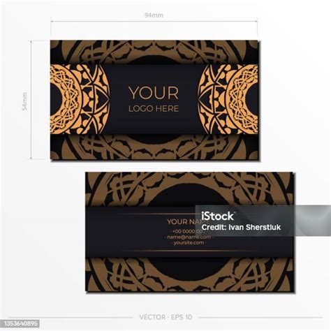 주황색 패턴이 있는 블랙의 명함 디자인 텍스트 및 추상 장식을 위한 장소와 함께 명함을 벡터로 연결합니다 0명에 대한 스톡 벡터 아트 및 기타 이미지 Istock