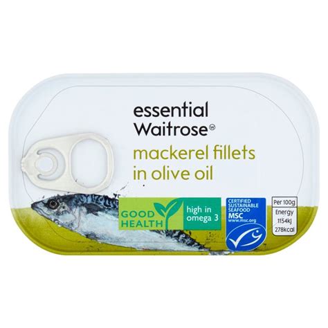 Essential Waitrose Mackerel In Olive Oil Ocado