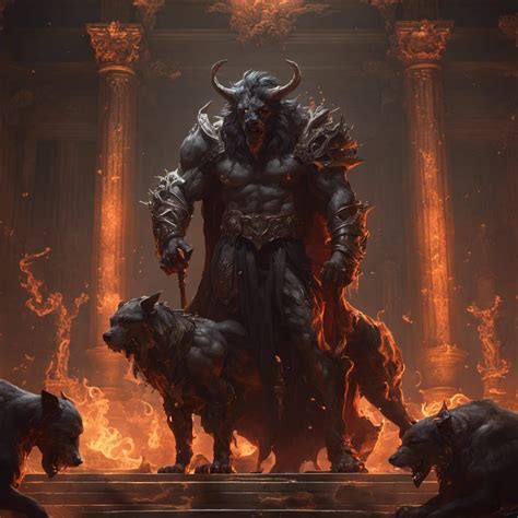 Hades With His Hell Hounds Ai Generated Artwork Nightcafe Creator