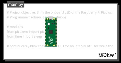 Raspberry Pi Pico Blink Picozero Copy Wokwi Esp32 Stm32 Arduino