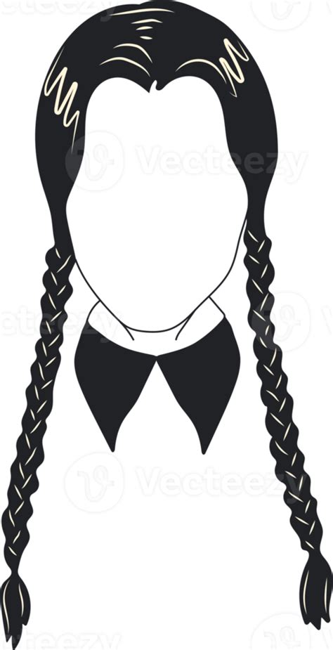 Símbolo Caramiércoles Chica Con Silueta De Trenzas Png 15696379 Png