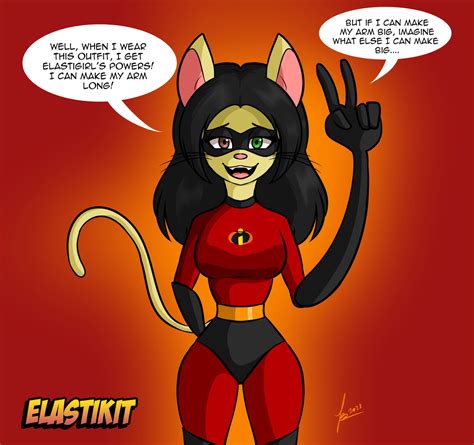 Kit With Elastigirl Outfit By Joeyredpanda On Deviantart