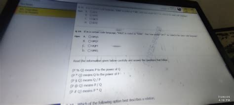 Q22 If In A Certain Code Language Pale Is Coded As One Then How Wo